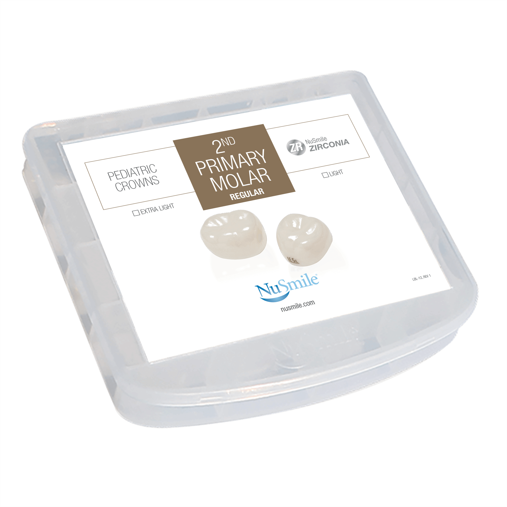 NuSmile ZR 2nd Primary Molar Crown Storage Box
