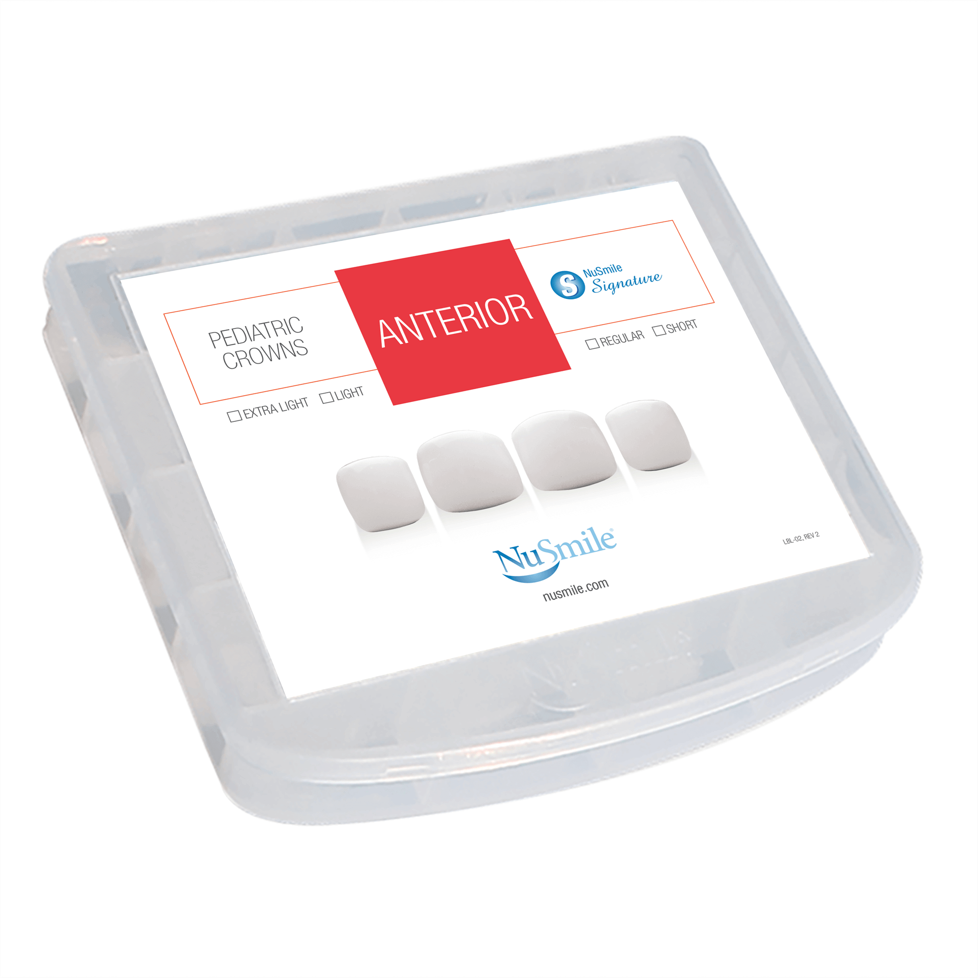 NuSmile Signature Anterior Pediatric Crown Storage Box